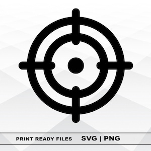 Target SVG and PNG Files Clipart, Target Print SVG, Digital Download ...