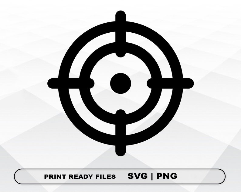 Target SVG and PNG Files Clipart Target Print SVG Digital - Etsy