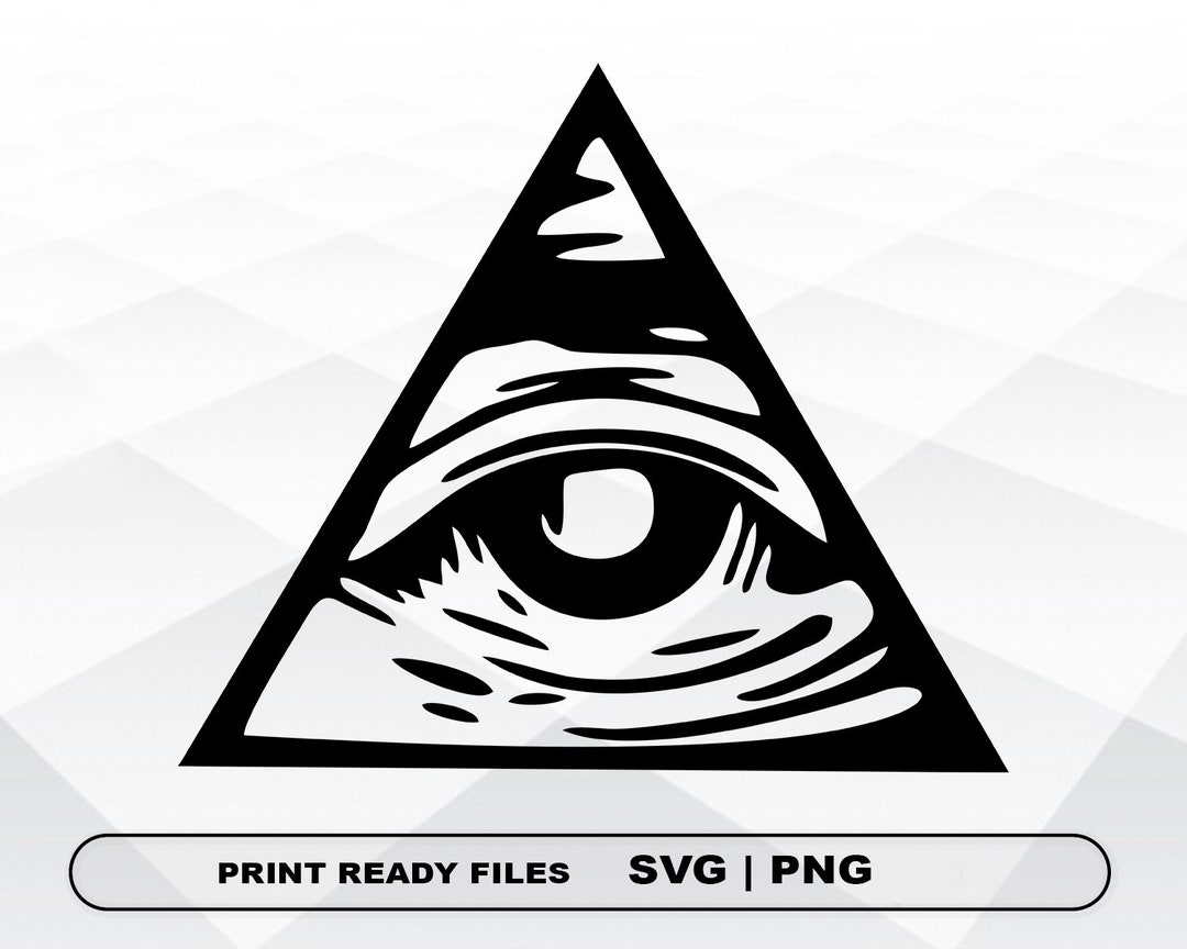 Allsehende Auge SVG und PNG Dateien Clipart, All-seeing Eye Print SVG ...