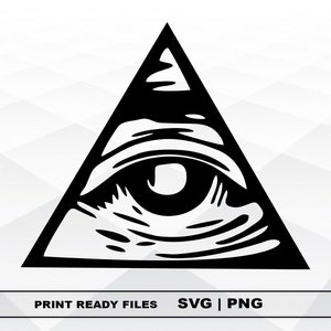 All-seeing Eye SVG and PNG Files Clipart, All-seeing Eye Print SVG ...