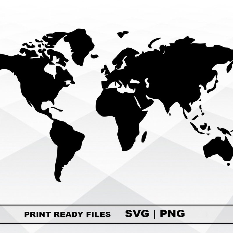 Continent Svg - Etsy