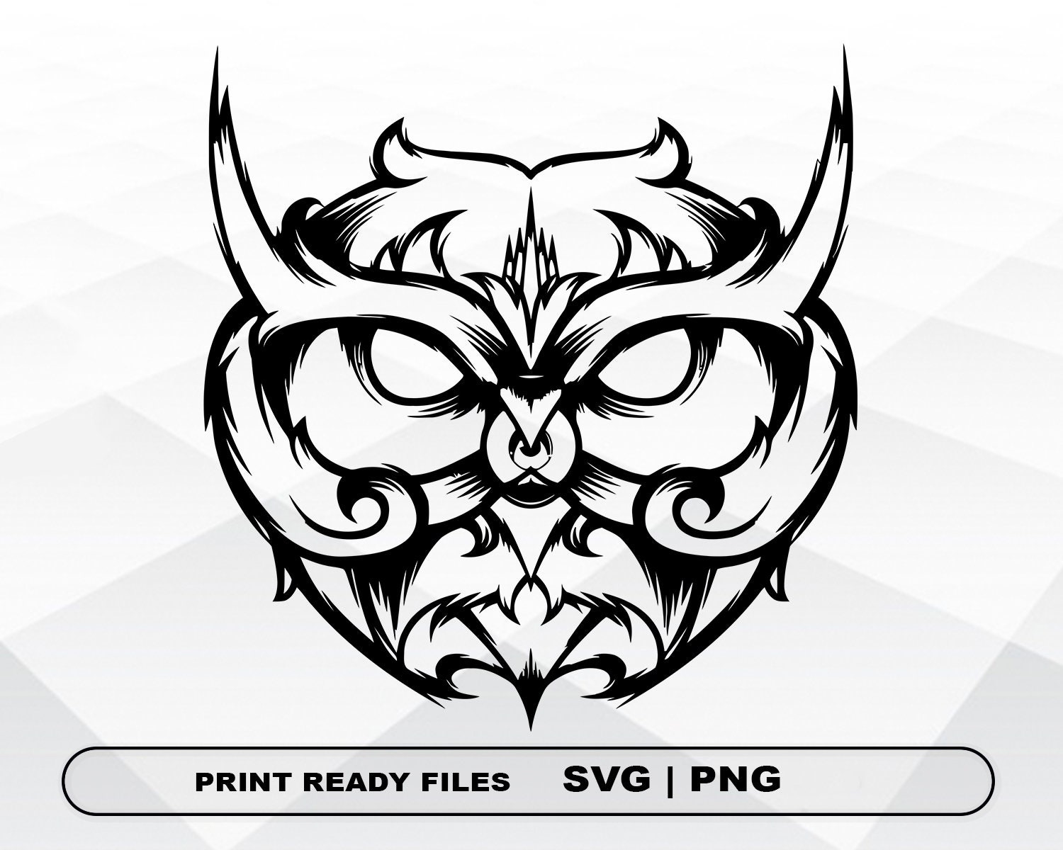 Eule Silhouette SVG und PNG Dateien Clipart, Eule Silhouette Print SVG ...