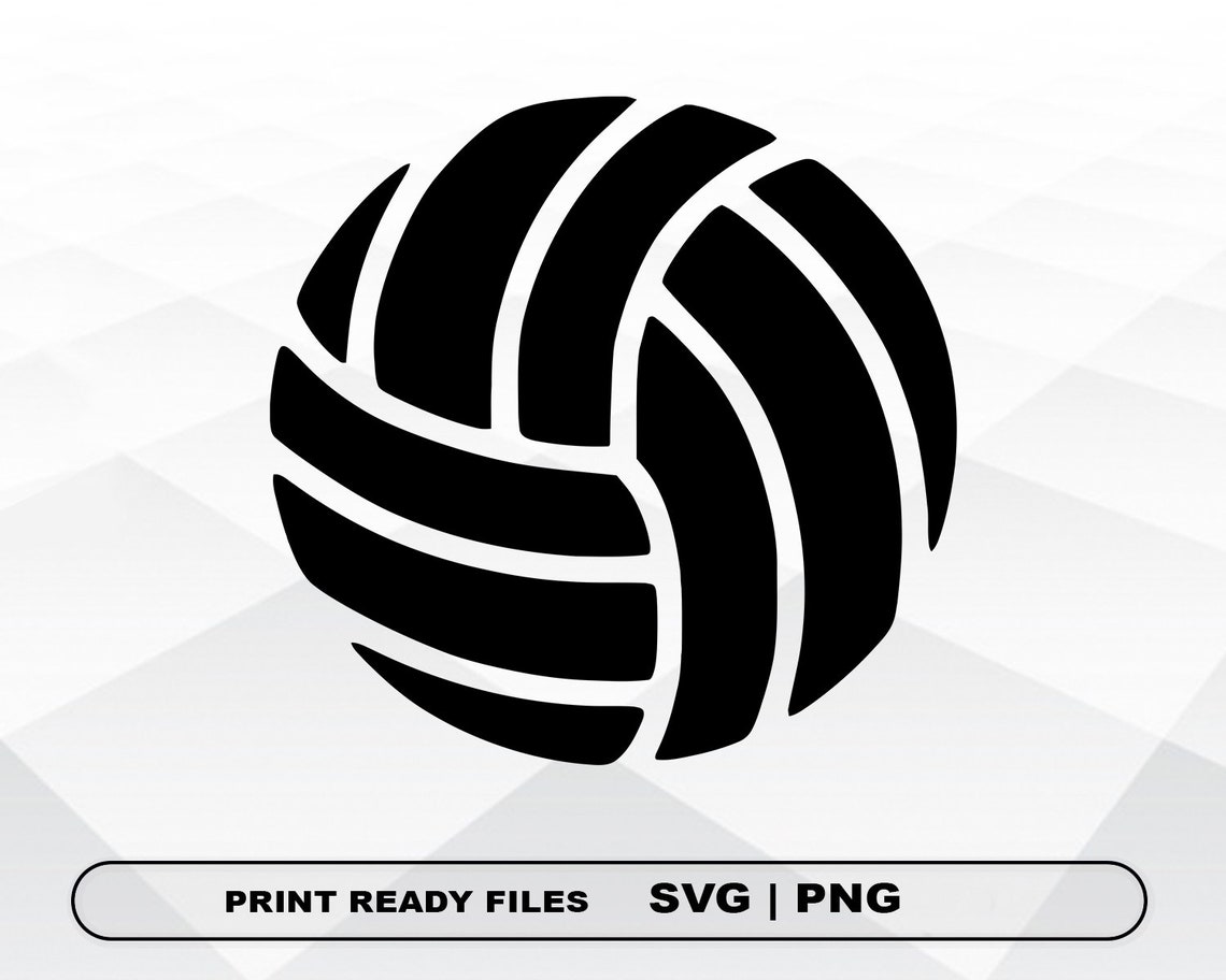 Volleyball SVG and PNG Files Clipart, Volleyball Print SVG, Digital ...