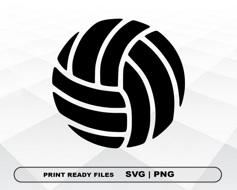 Volleyball SVG and PNG Files Clipart, Volleyball Print SVG, Digital ...