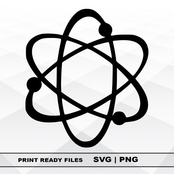 Atom Svg - Etsy