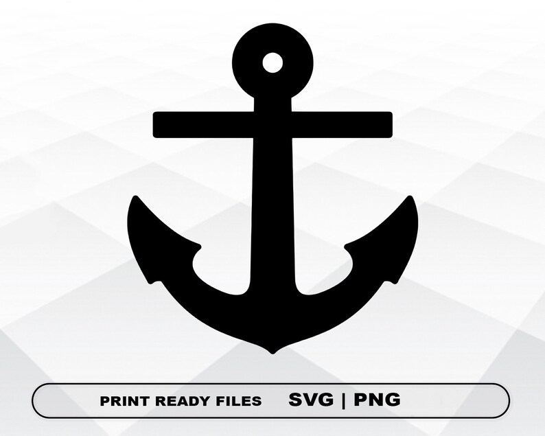 Anchor SVG and PNG Files Clipart Anchor Print SVG Digital - Etsy