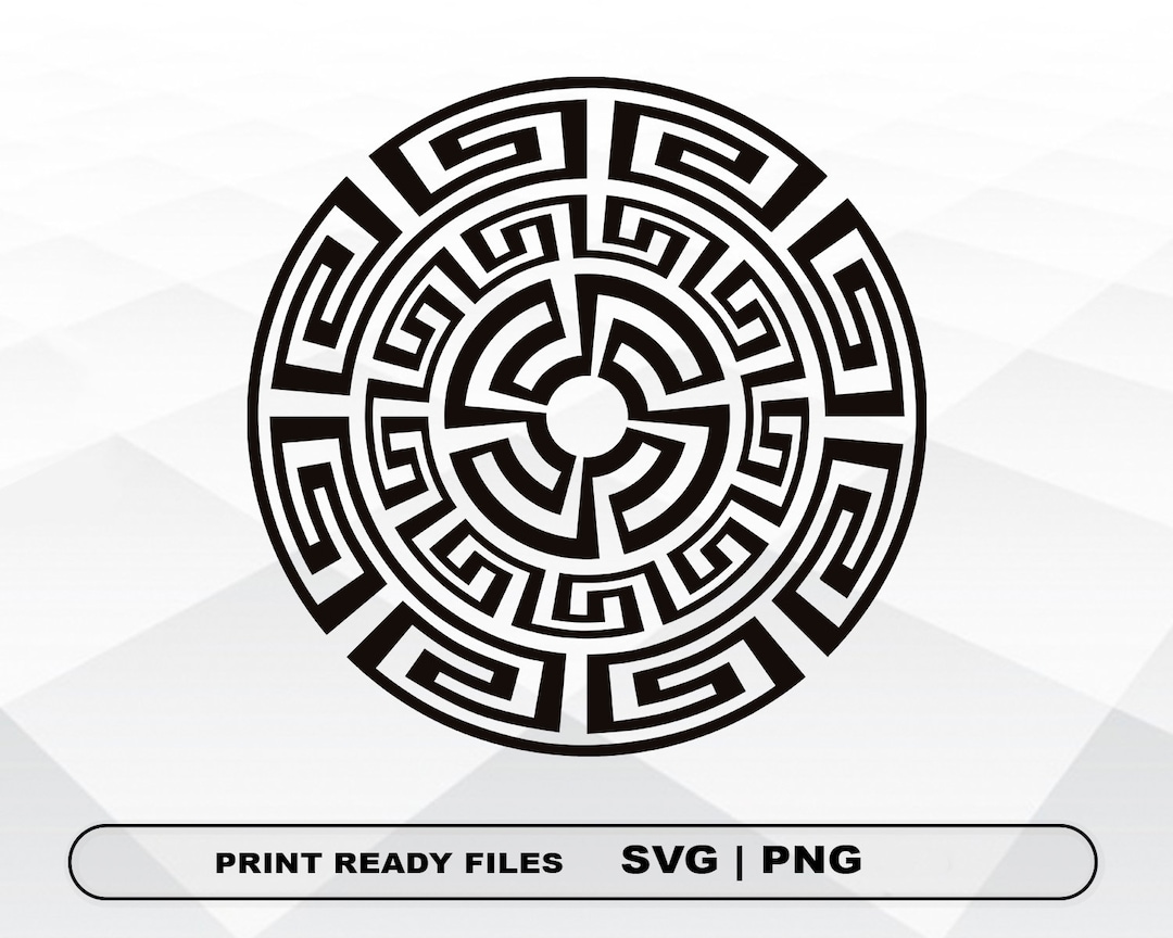 Aztecs Spiral Sign SVG and PNG Files Clipart, Sign Print SVG, Digital ...