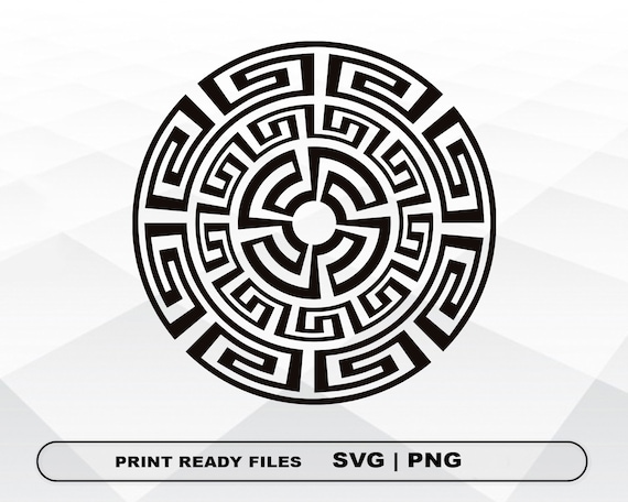 Aztecs Spiral Sign SVG and PNG Files Clipart Sign Print SVG - Etsy