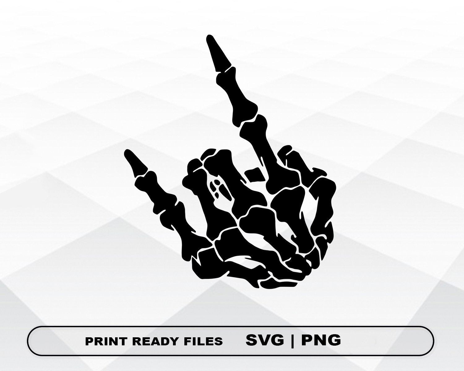 Skeleton Rock Finger SVG and PNG Files Clipart Skeleton Rock - Etsy