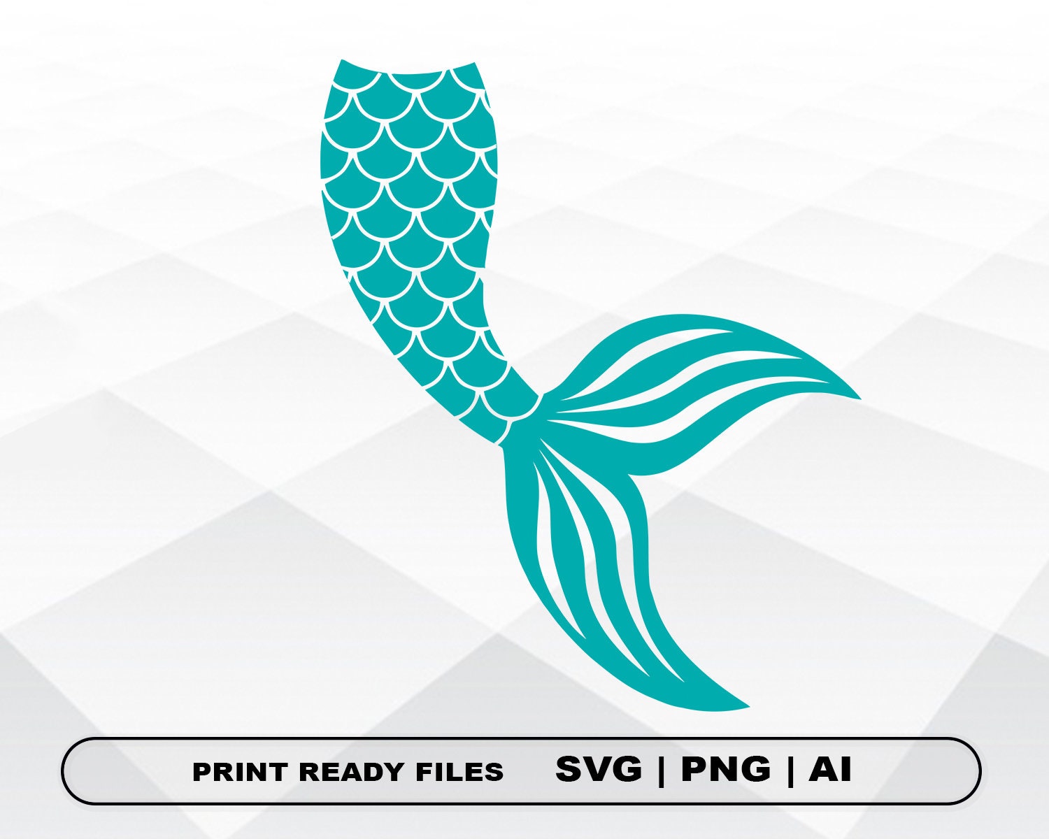 Mermaid SVG Mermaid Tail Svg Cute Mermaid Svg Mermaid | Etsy