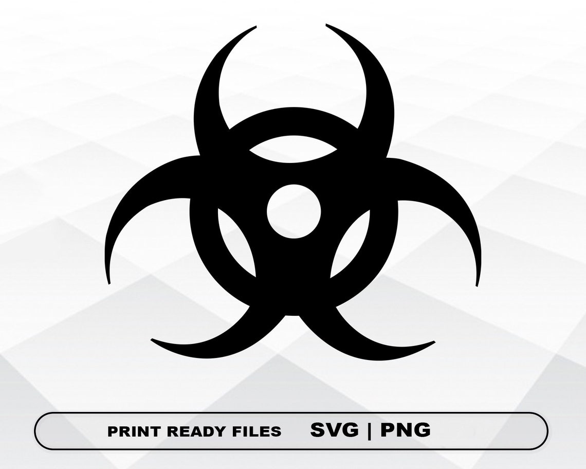 Sign of Radiation SVG and PNG Files Clipart Radiation Print - Etsy