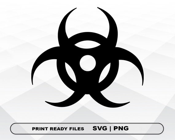 Sign of Radiation SVG and PNG Files Clipart Radiation Print - Etsy