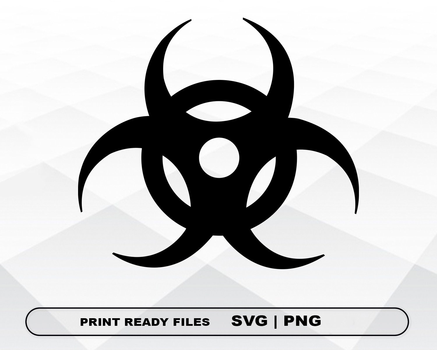 Sign of Radiation SVG and PNG Files Clipart Radiation Print - Etsy