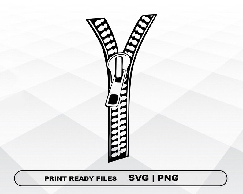 Clothes Zipper SVG and PNG Files Clipart Zipper Print SVG - Etsy