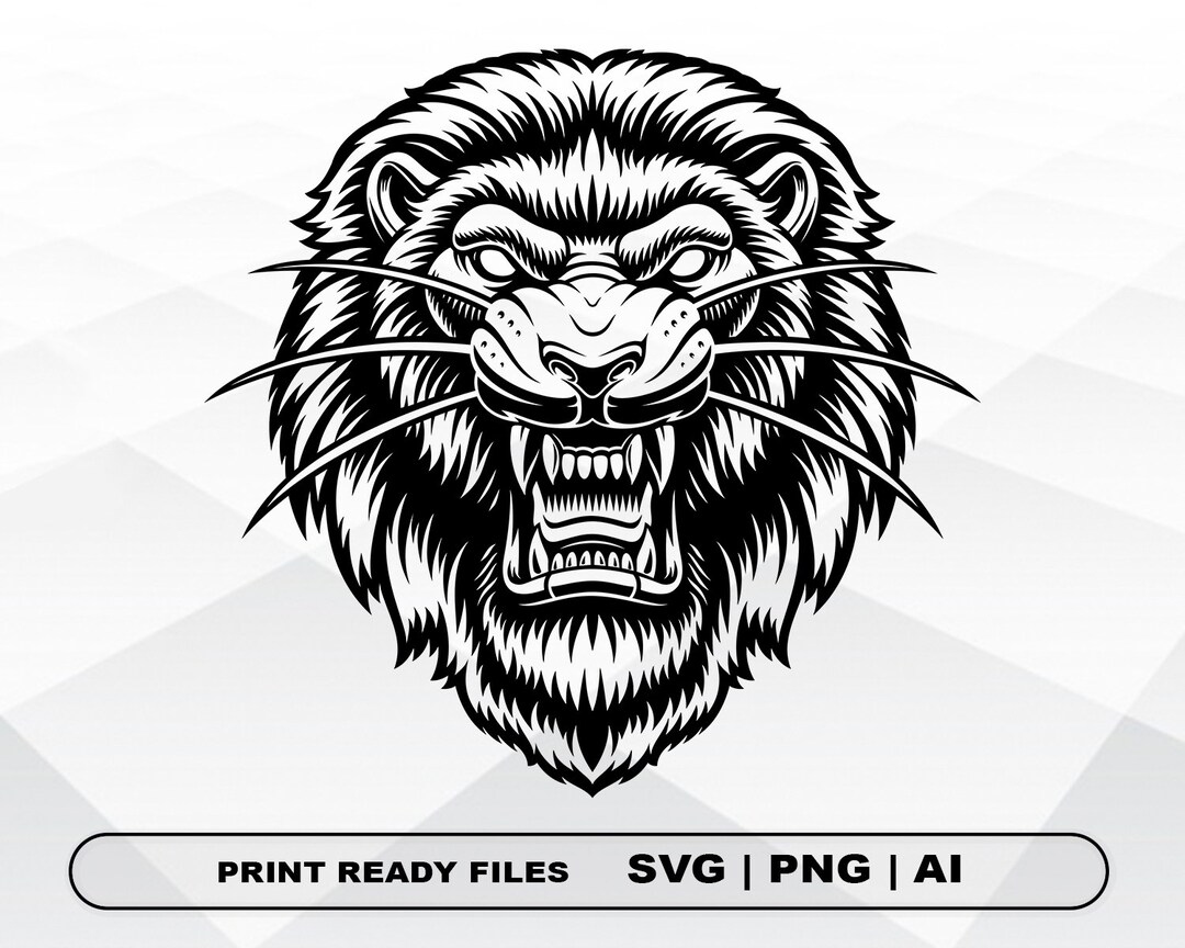 Lion SVG, Lion Svg File for Cricut, Lion Svg Designs, Lion Svg Cut File ...