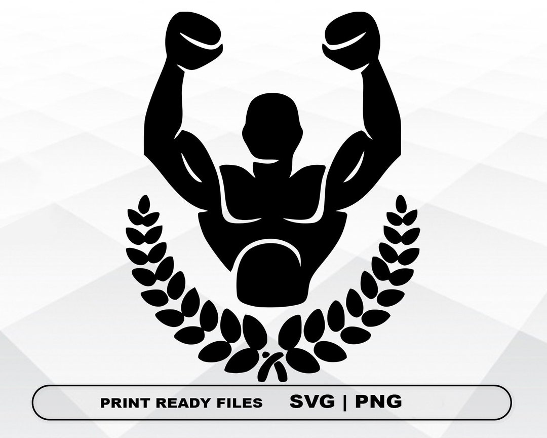 Boxer Champion SVG and PNG Files Clipart, Boxer Sport Print SVG ...