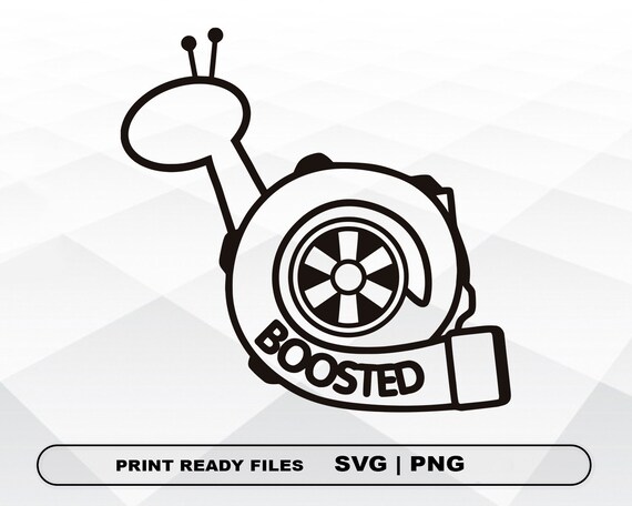 Snail Boosted SVG and PNG Files Clipart Snail Boosted Print - Etsy