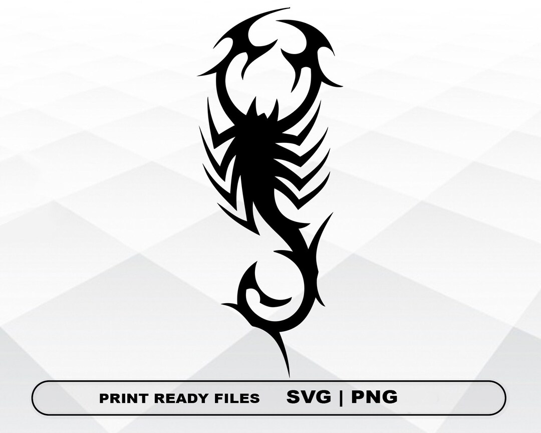Scorpion SVG and PNG Files Clipart, Scorpion Print SVG, Digital ...
