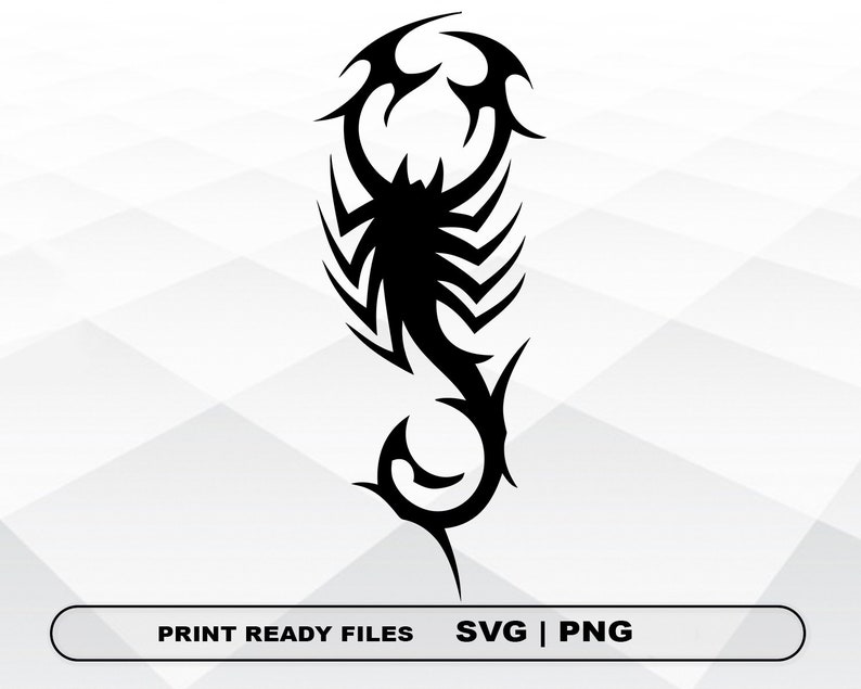 Scorpion SVG and PNG Files Clipart Scorpion Print SVG - Etsy