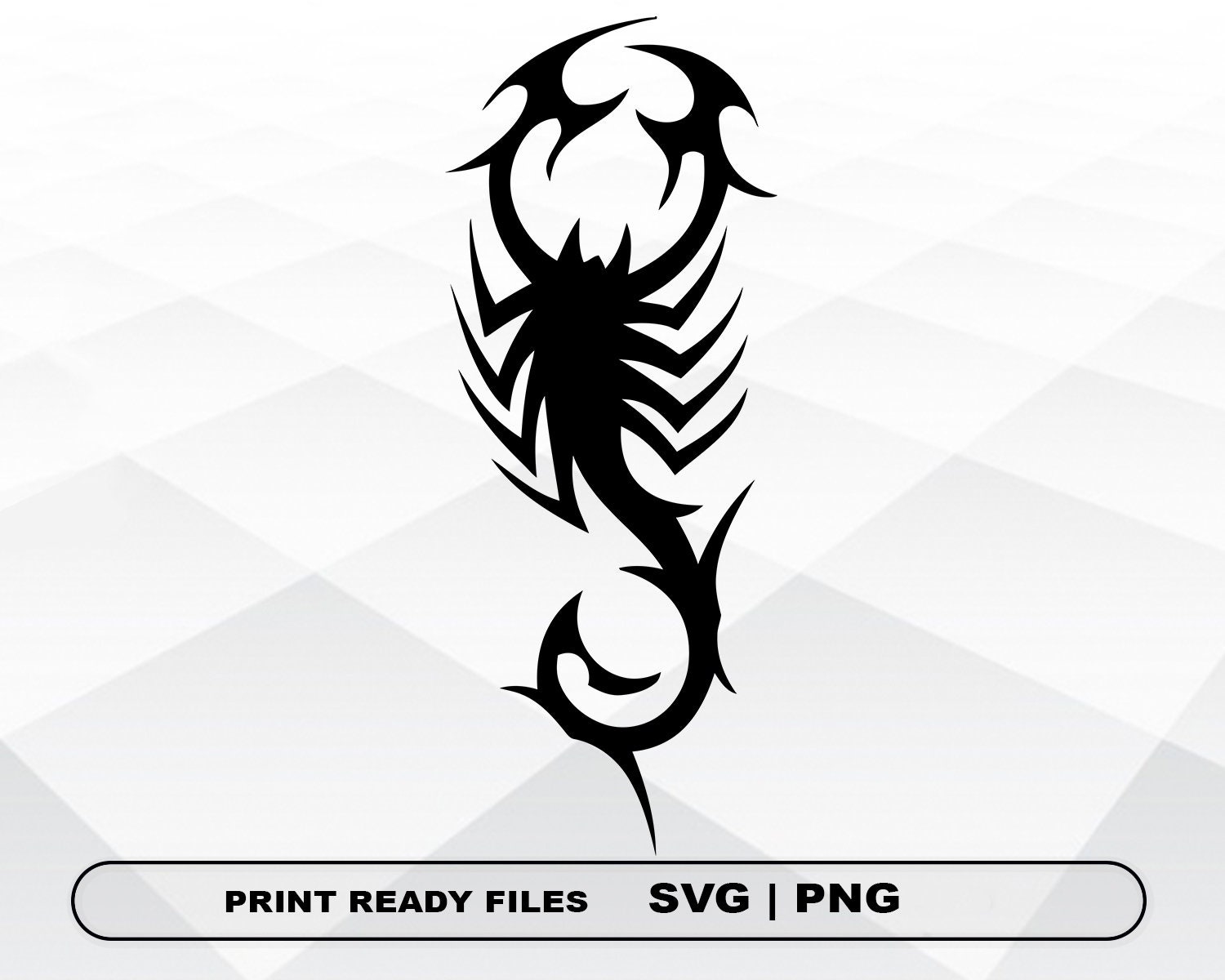 Scorpion SVG y PNG Files Clipart Scorpion Print SVG Digital - Etsy México