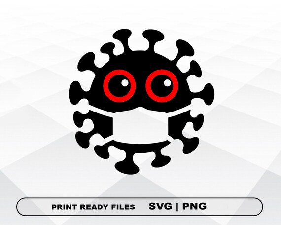 Covid Virus SVG and PNG Files Clipart Covid Virus Print SVG - Etsy
