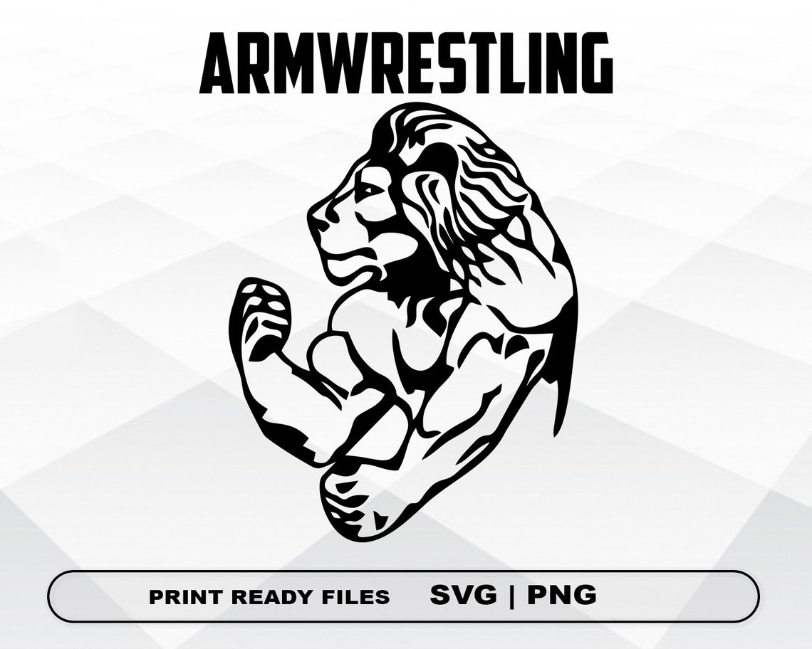 Arm Wrestling SVG and PNG Files Clipart Arm Wrestling Print - Etsy