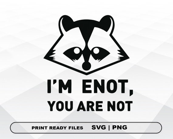 Raccoon Enot SVG and PNG Files Clipart Raccoon Print SVG - Etsy