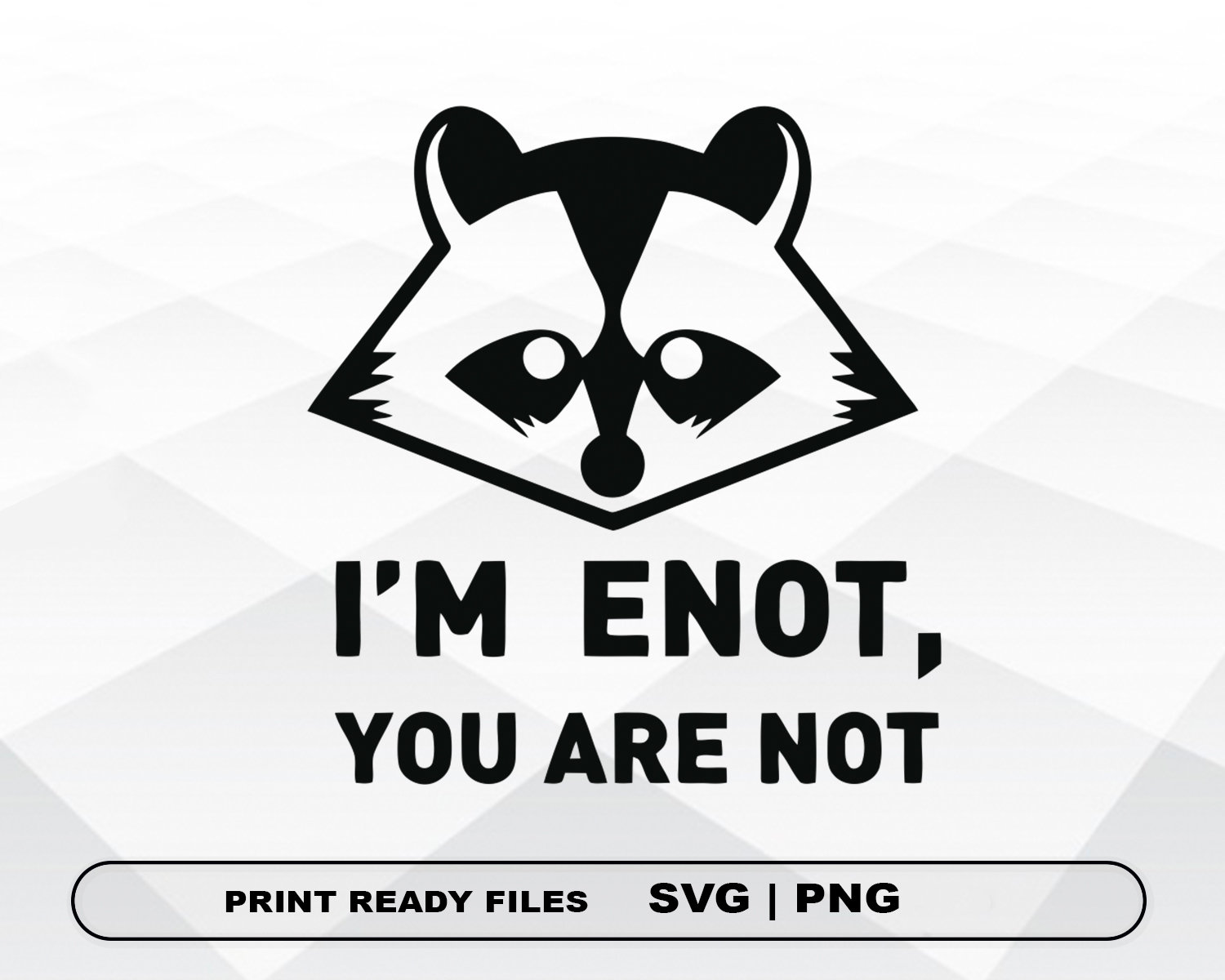 Raccoon Enot SVG and PNG Files Clipart Raccoon Print SVG - Etsy Ireland