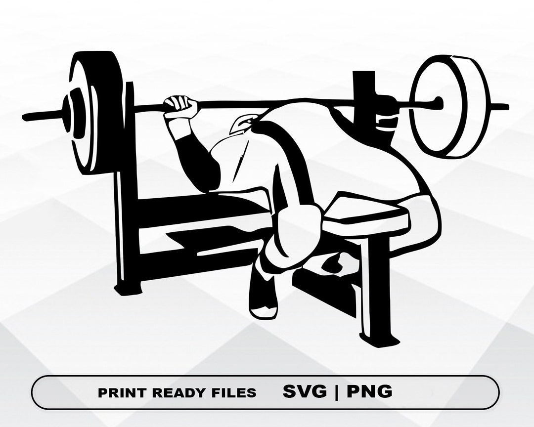 Weightlifter SVG and PNG Files Clipart, Weightlifter Sport Print SVG ...