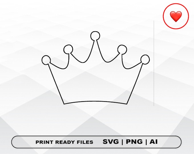 Crown Digital Download Svg Ready to Cut Files Crown Template Download ...