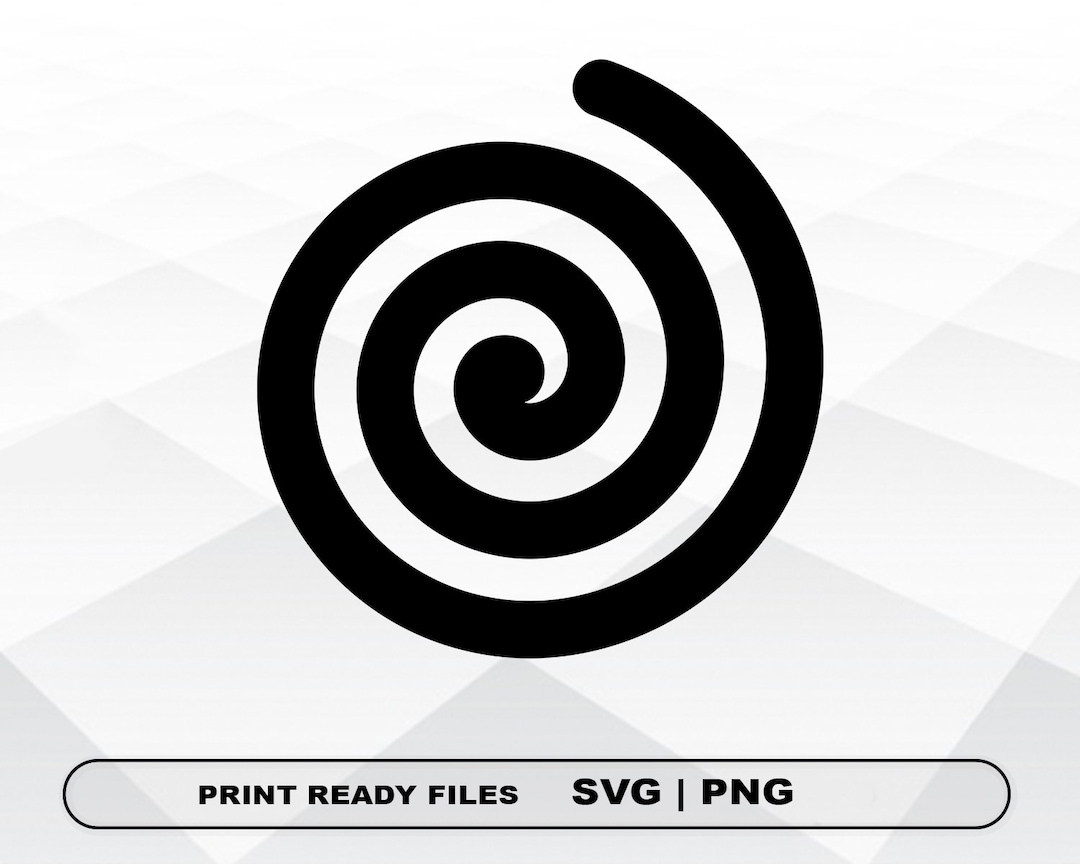 Spiral Sign SVG and PNG Files Clipart, Spiral Sign Print SVG, Digital ...