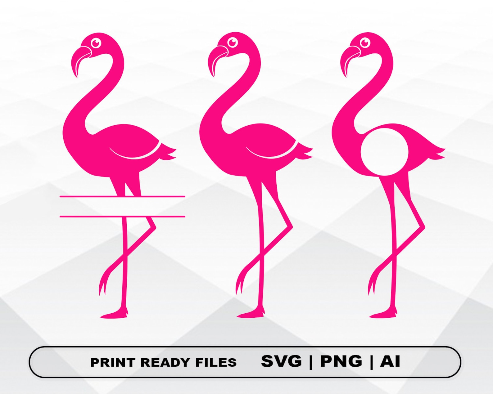 Flamingo SVG Flamingo Clip art Pink Flamingo Vector Cute | Etsy