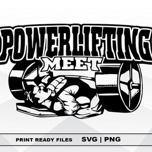 Strongman Weightlifter SVG and PNG Files Clipart, Weightlifter Print ...