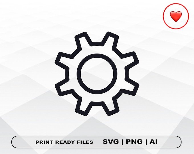 Gear Svg Cut Files, Gear Vector Image, Gear Svg Clipart, Gear ...