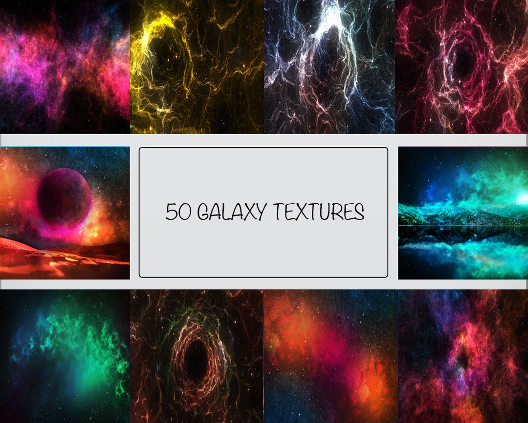 50 Huge Background Galaxy Textures, Bundle Background, Photography ...