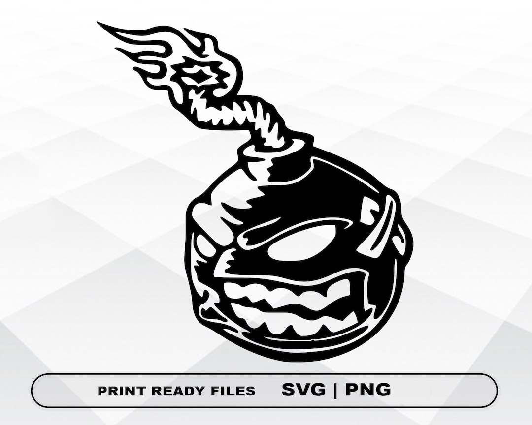 Bomb SVG and PNG Files Clipart, Bomb Print SVG, Digital Download Cricut ...