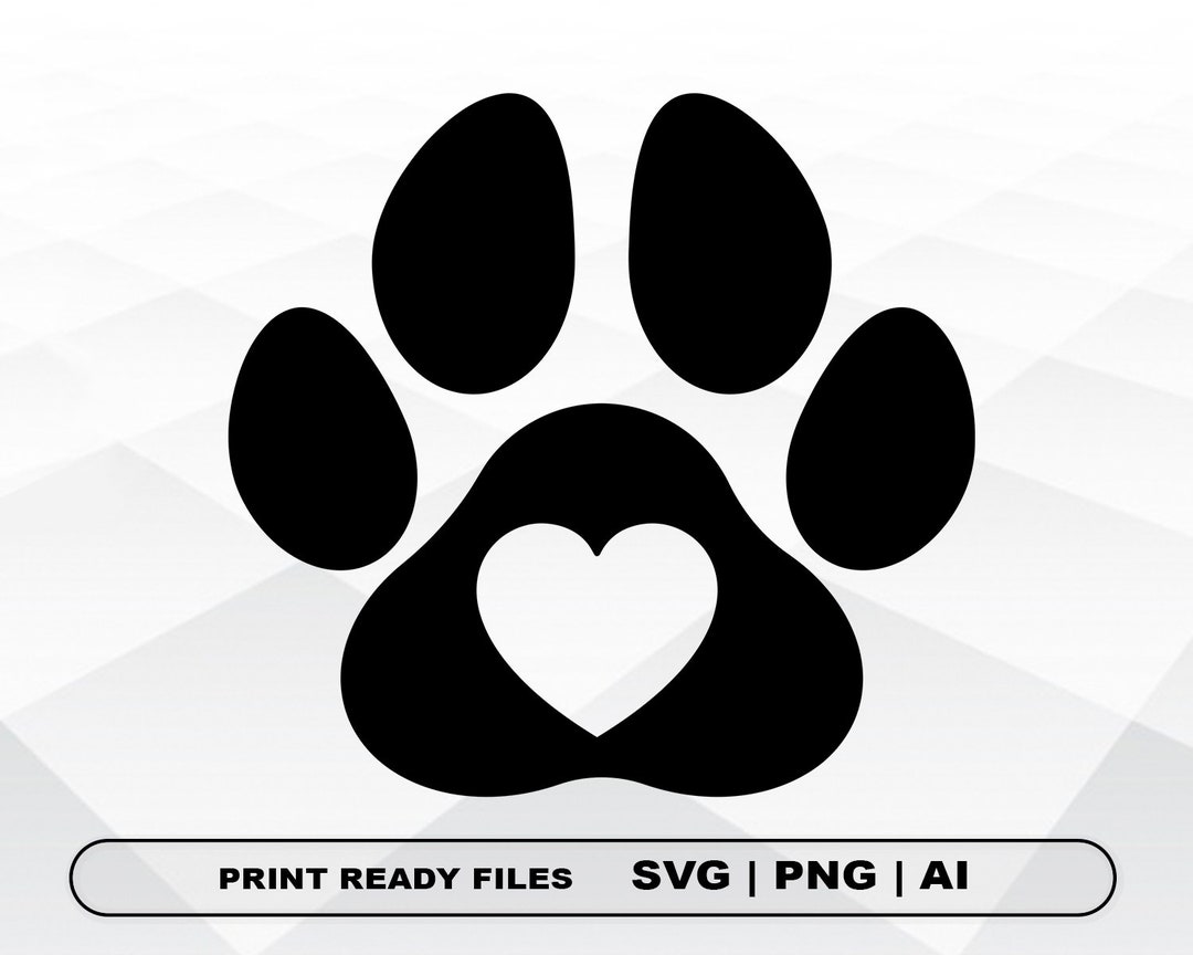 Paw SVG, Dog Paw Svg, Cat Paw Svg, Cat Paw Clipart, Paw Print SVG, Png ...