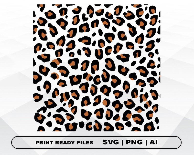 Leopard Print SVG Animal Print SVG Cut File Leopard Svg - Etsy