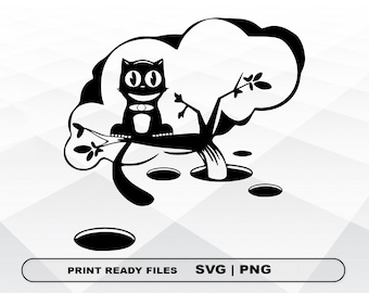 Smiling Cat Clipart Png Svg - Etsy