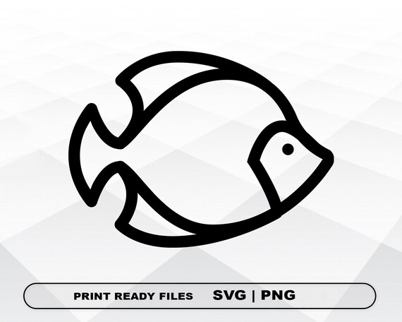 Fish SVG and PNG Files Clipart Fish Print SVG Digital - Etsy