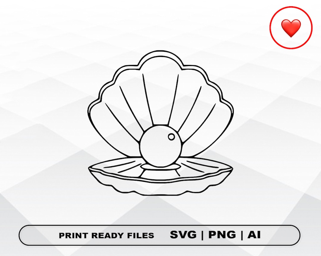 Pearl SVG and PNG Files Clipart, Pearl Print Ai and SVG Digital ...
