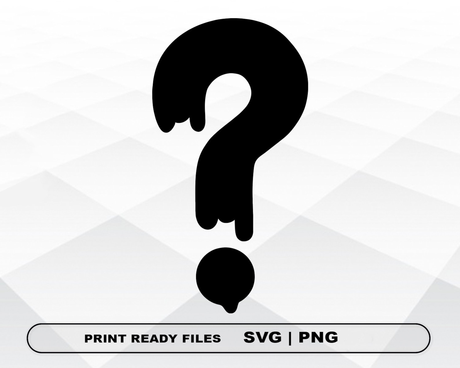 Question Mark SVG and PNG Files Clipart Question Mark Print - Etsy
