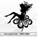 Magic Fairy SVG and PNG Files Clipart, Magic Fairy Print SVG, Digital ...