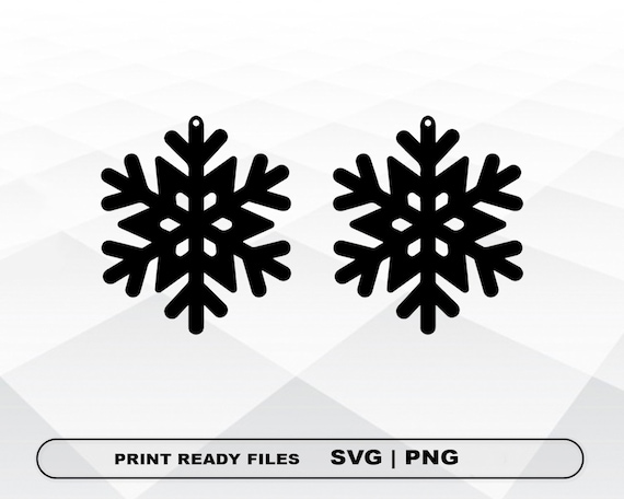 Snow Winter SVG and PNG Files Clipart Snowflake Print SVG - Etsy