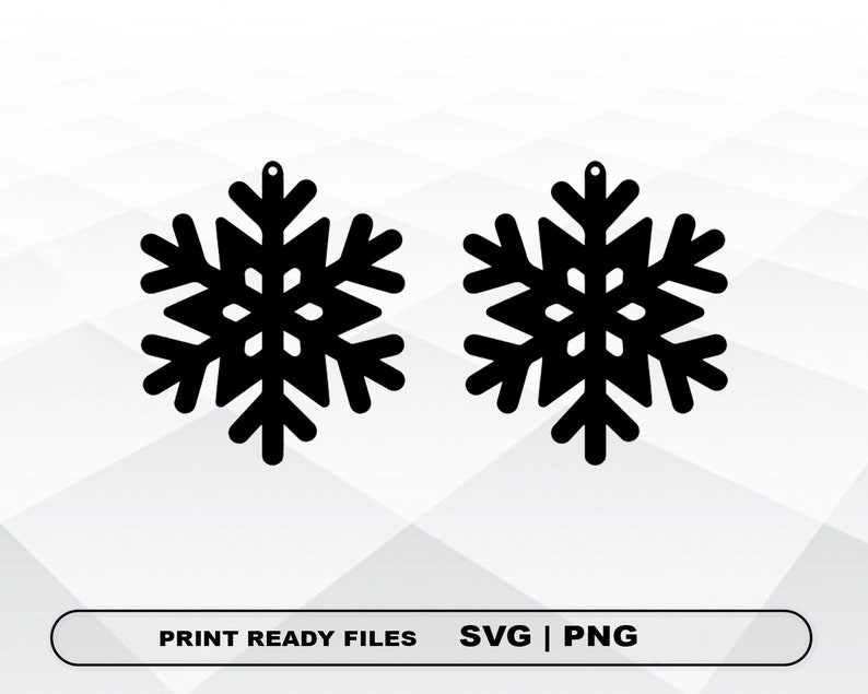Snow Winter SVG and PNG Files Clipart Snowflake Print SVG - Etsy