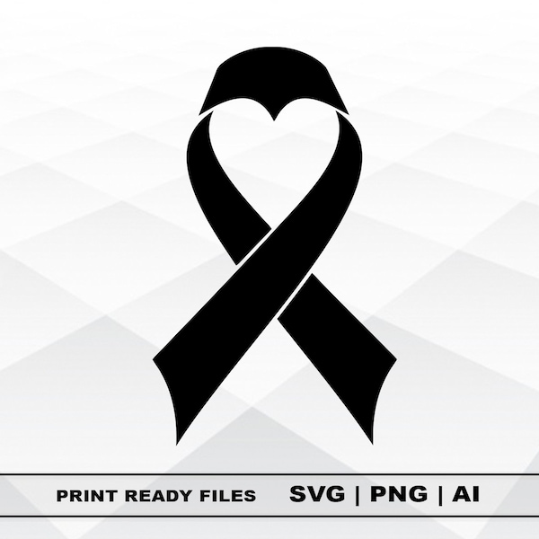 Cancer Ribbon Svg - Etsy