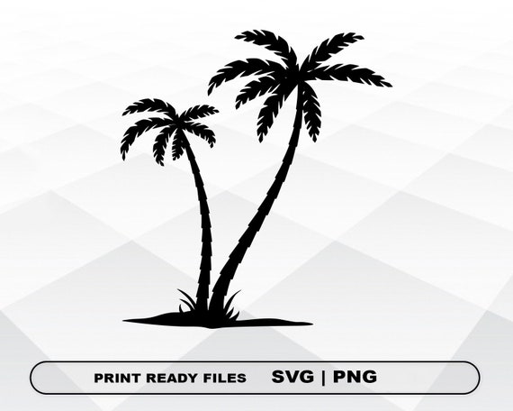 Palm Tree SVG and PNG Files Clipart Palm Tree Print SVG - Etsy