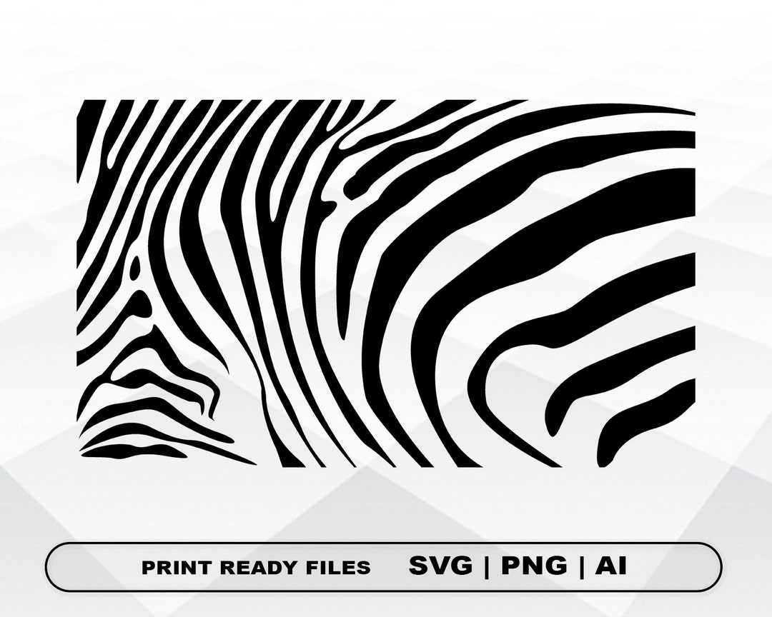 Zebra Svg Png Print SVG Animal Print Ai Zebra Print SVG Pattern SVG ...