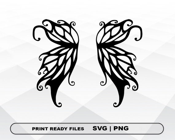 Butterfly Wings SVG and PNG Files Clipart Butterfly Wings - Etsy