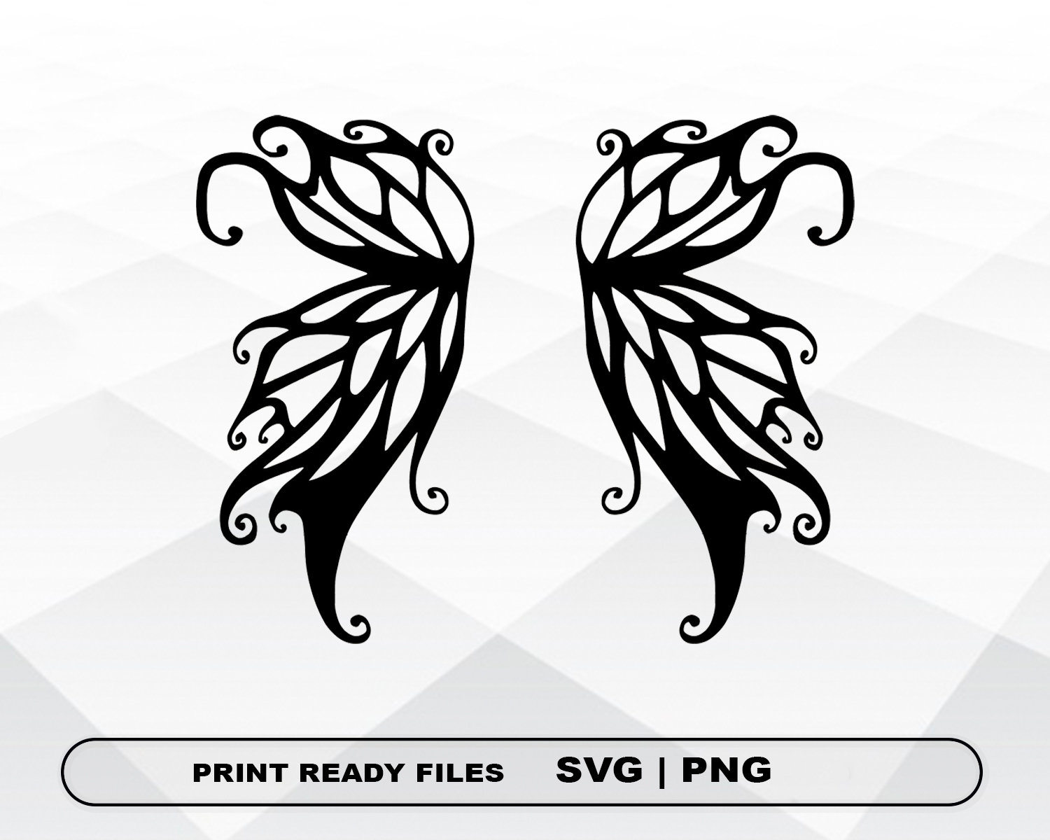 Butterfly Wings Svg And Png Files Clipart Butterfly Wings Etsy Australia